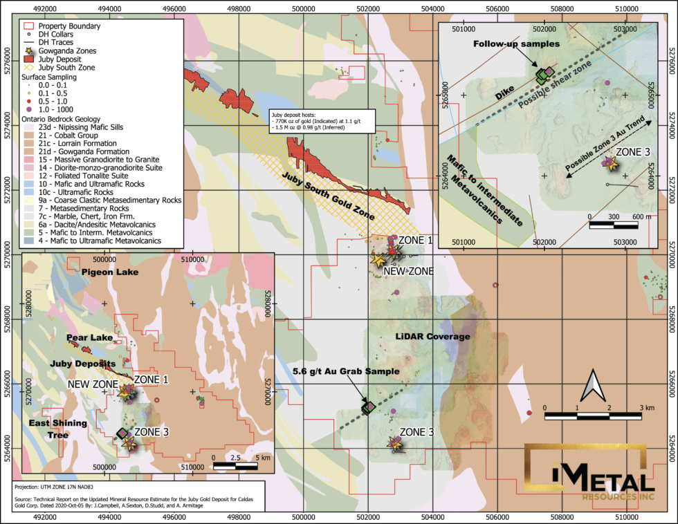 iMetal Resources Discovers New Gold Showing at Gowganda West | iMetal ...
